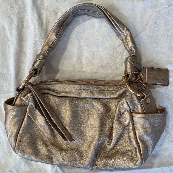 Coach | Bags | Coach Gold Shoulder Purse | Poshmark